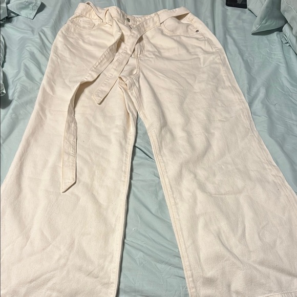 LOFT | Jeans | Loft Cream Pants With Stitch Detail | Poshmark